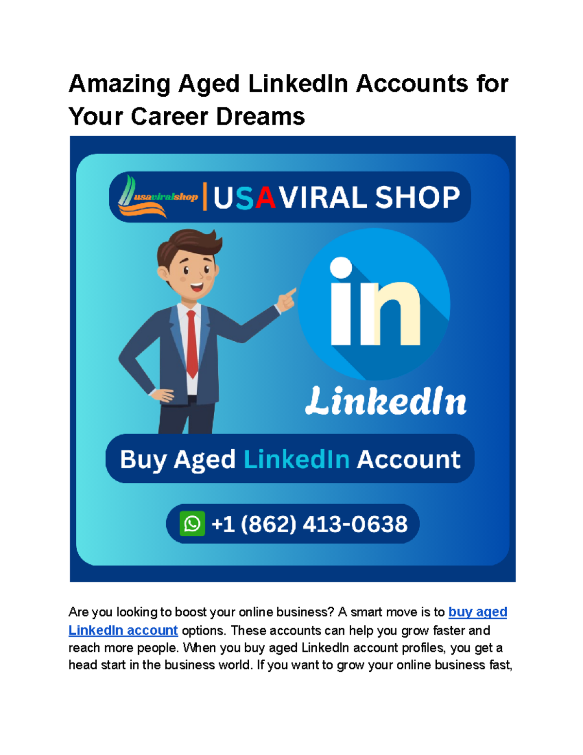 Amazing Aged Linked In Accounts for Your Career Dreams - Amazing Aged ...