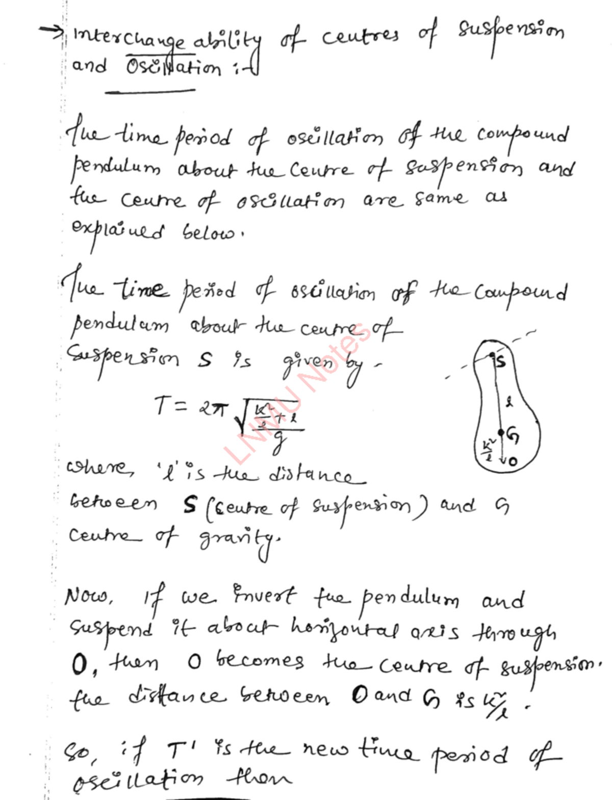 Maximum and minimum time period of compound pendulum - Waves and ...