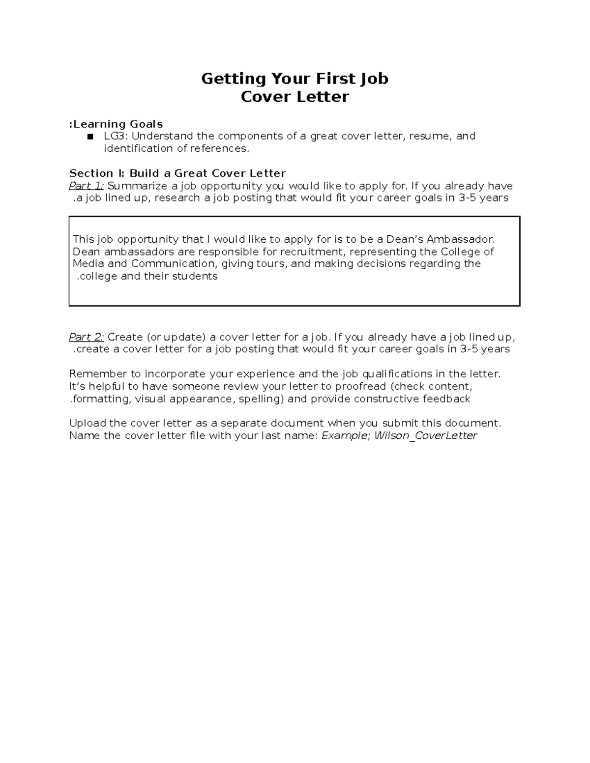 Unit 1 Project - Option B - PFI 4101 - TTU - Studocu