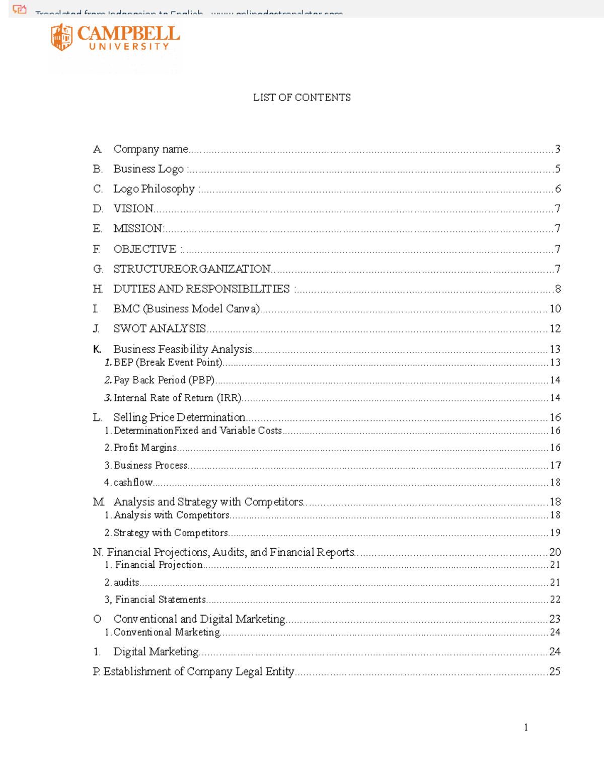 Doc3 - Electrical Enginerring - LIST OF CONTENTS A Company - Studocu