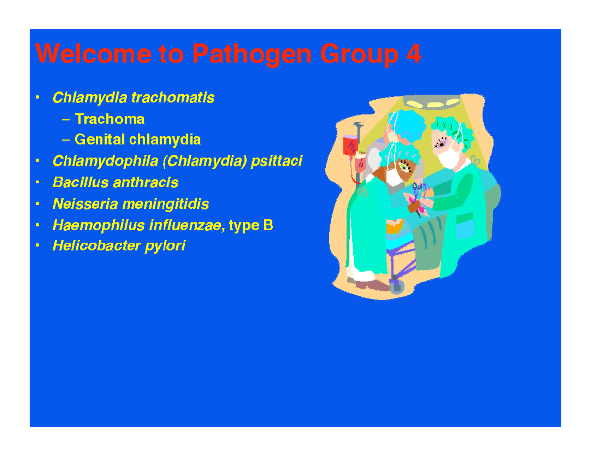 Pathogengroup 4fall11 - Welcome to Pathogen Group 4 Chlamydia ...
