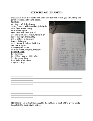Homework - Week 4 Bui Long Vu 2172202010 223 - EXERCISES WEEK 4 - SYNTAX EXERCISE 1: The ...