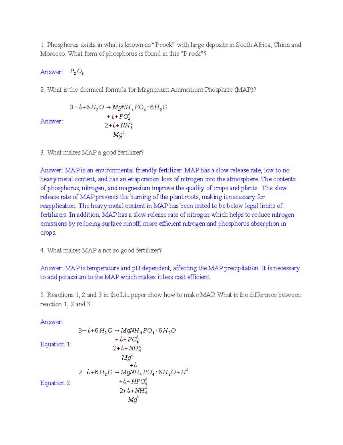 Fertilizer Pre Lab Q - CHM3120 - FIU - Studocu