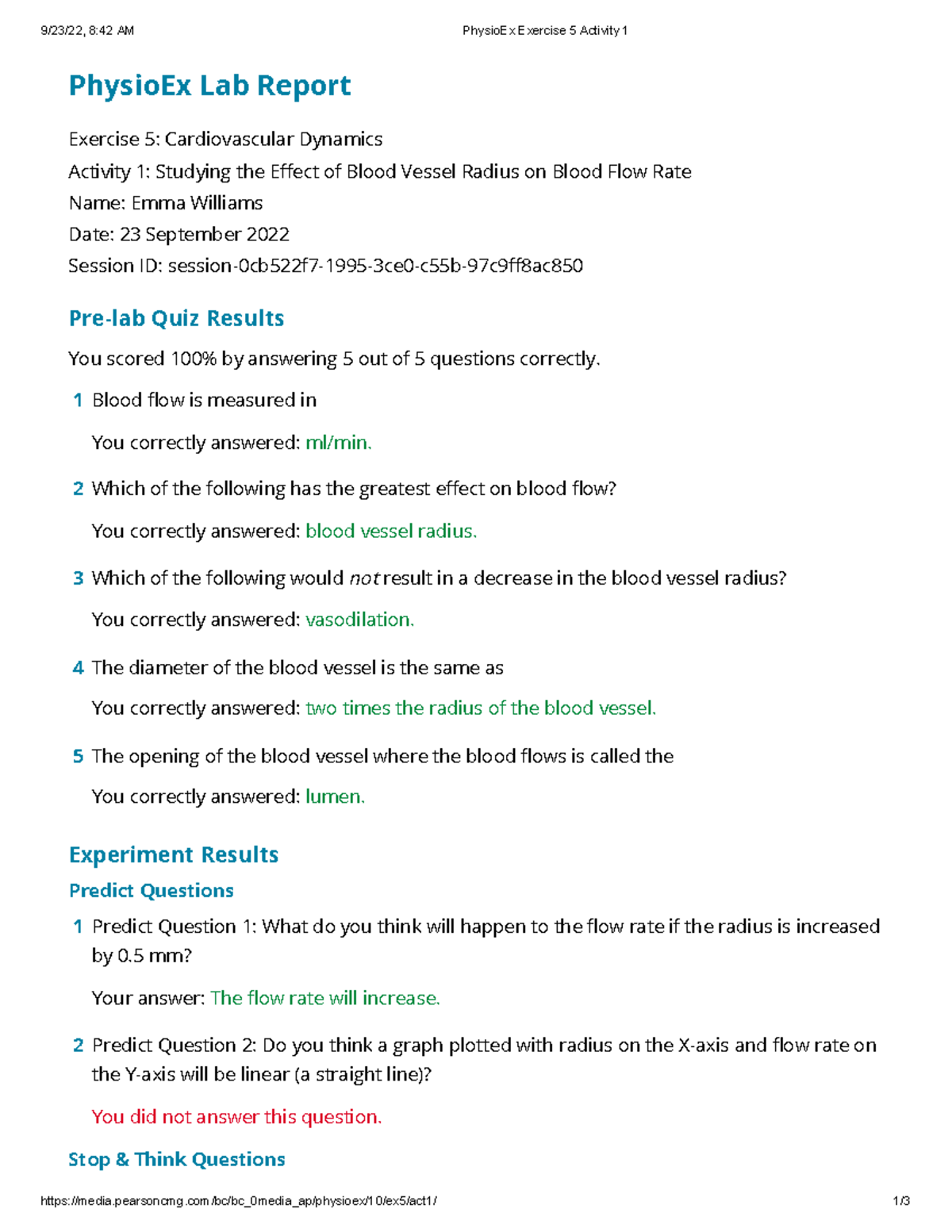 Physio Ex Exercise 5 Activity 1 Pearsoncmg Bc Bc 0media Ap Physioex