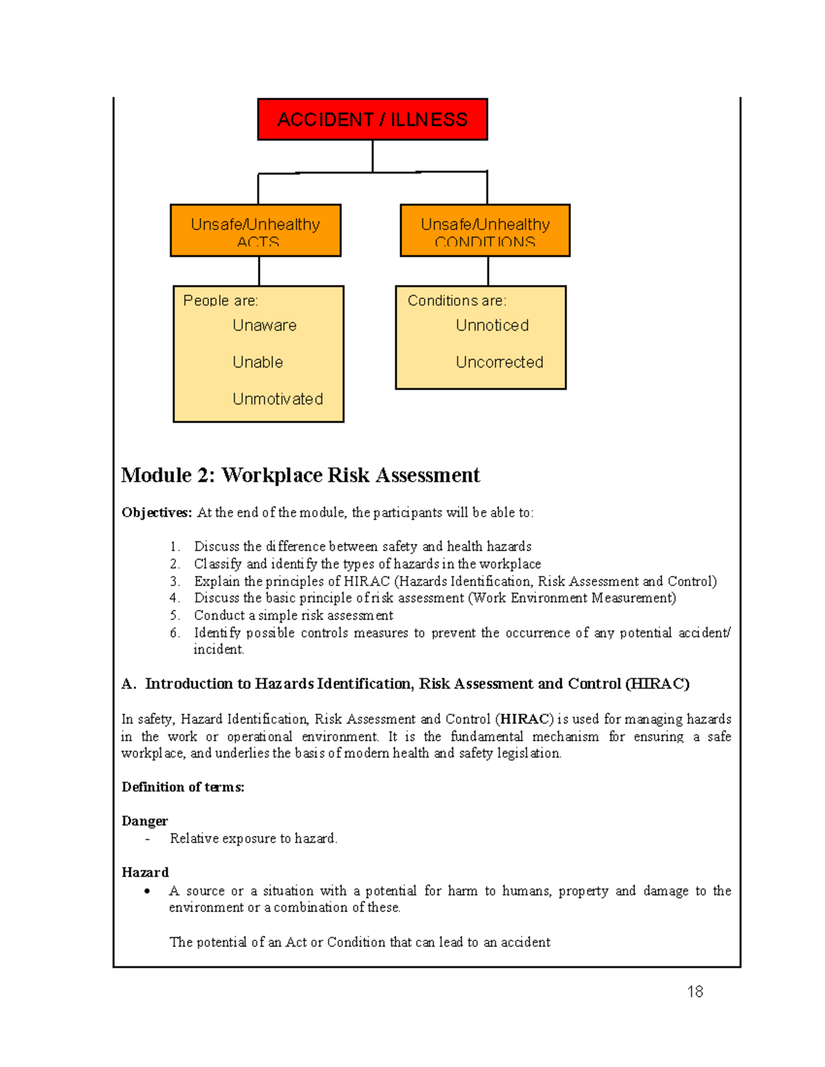 Workplace-Risk-Assessment - Module 2: Workplace Risk Assessment ...