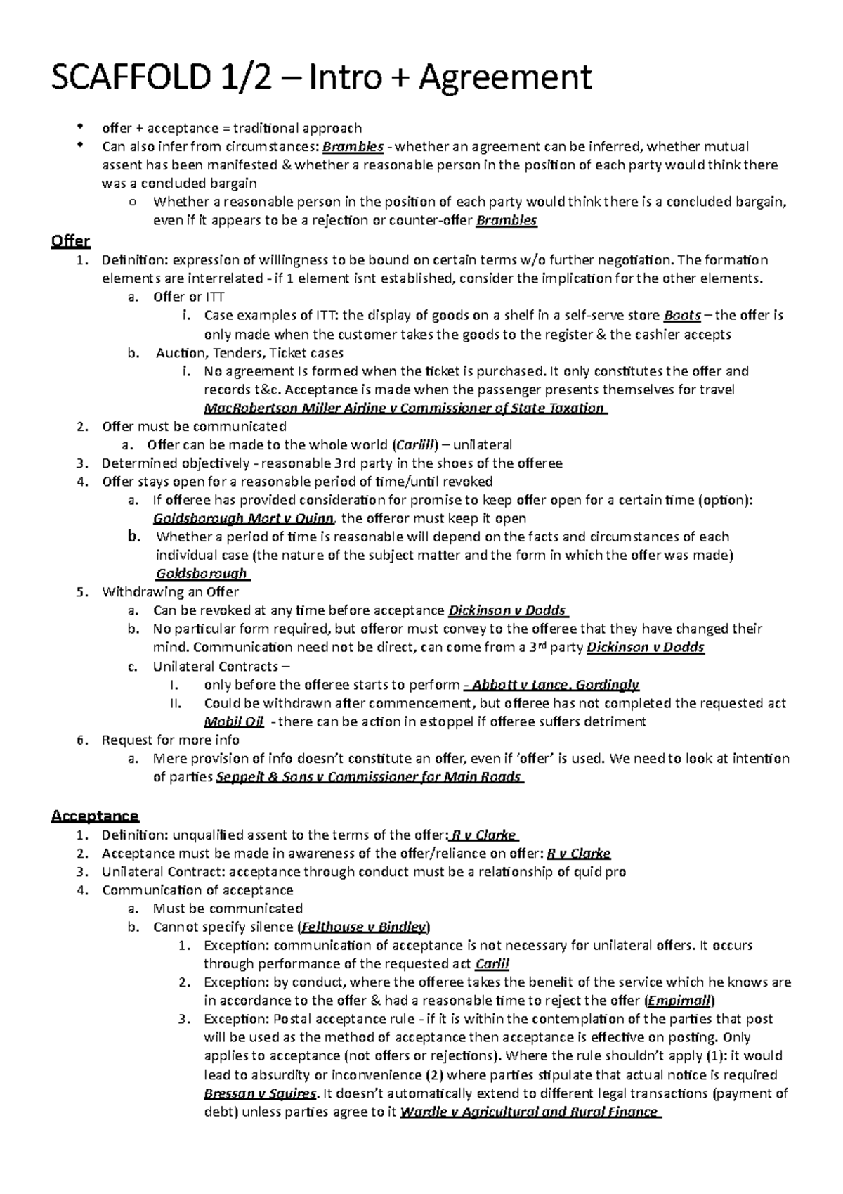 EXAM Scaffold Notes - nnnnnnnnnnnnnnnn - SCAFFOLD 1/2 – Intro ...