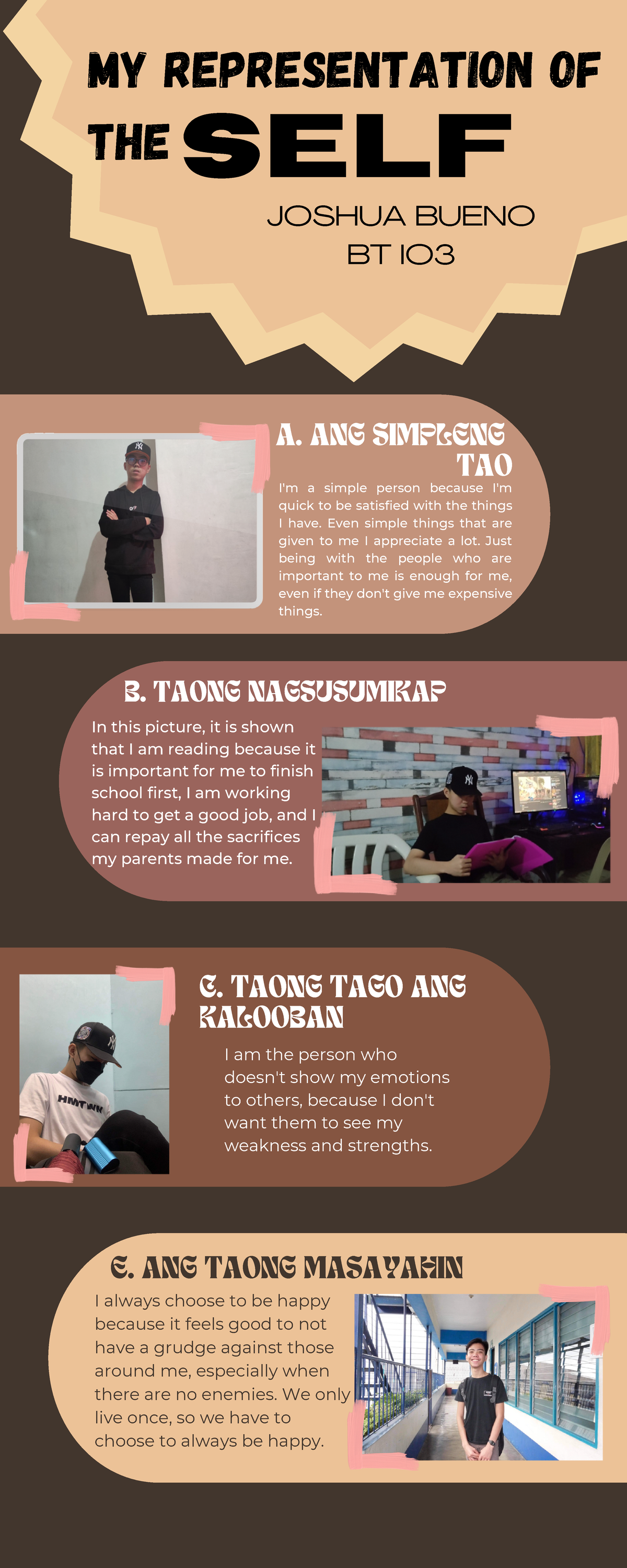 PETA Jbueno - PETA YAN BOSSING - My Representation of the SELF JOSHUA BUENO BT IO A. ANG ...