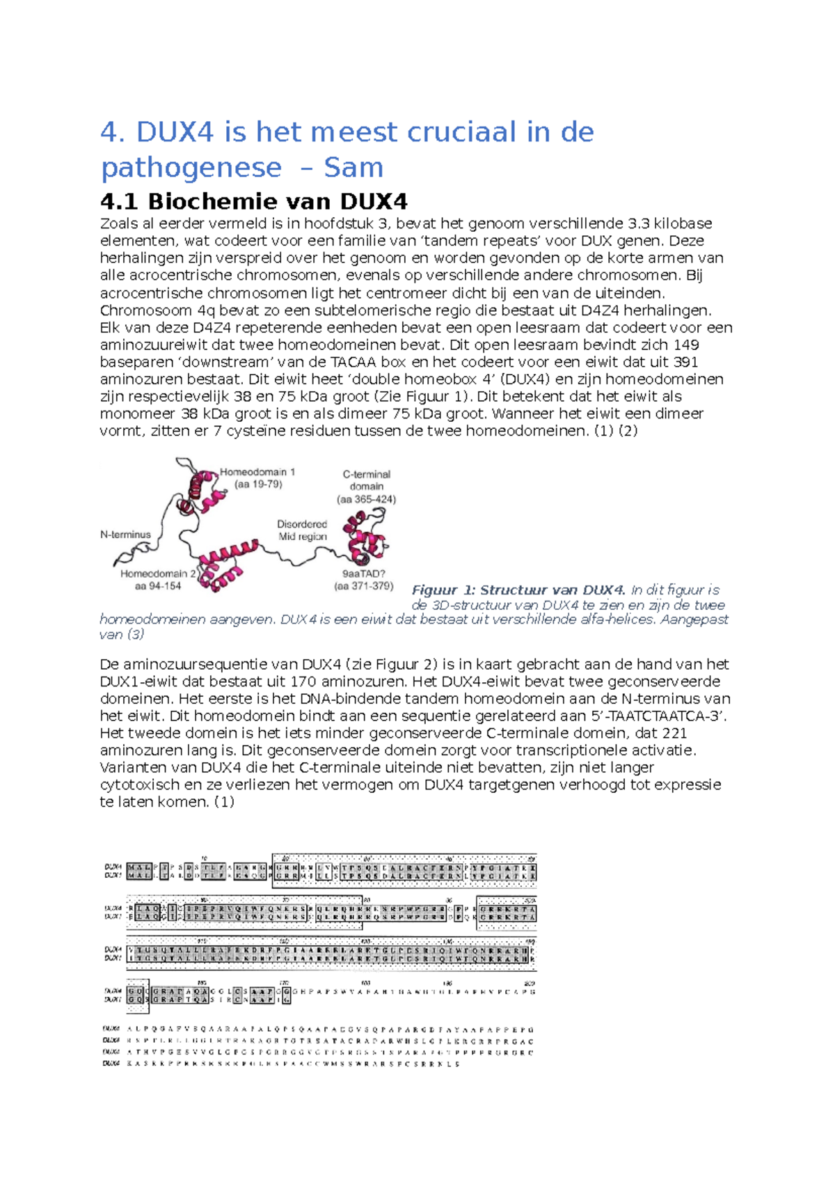 DUX4 met gedeeltelijke bronnen - 4. DUX4 is het meest cruciaal in de ...