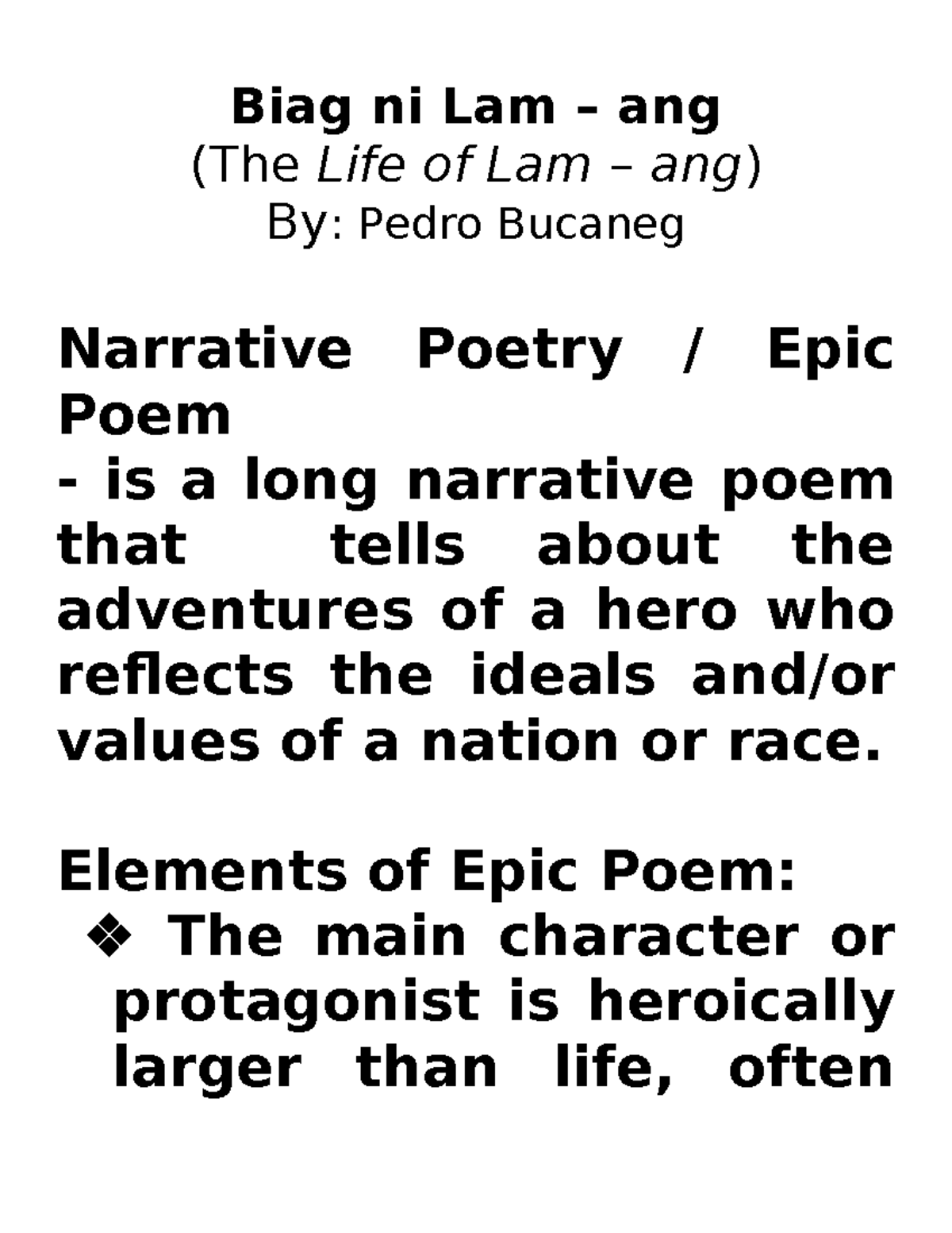Biag ni Lam - for future references - Biag ni Lam – ang (The Life of ...