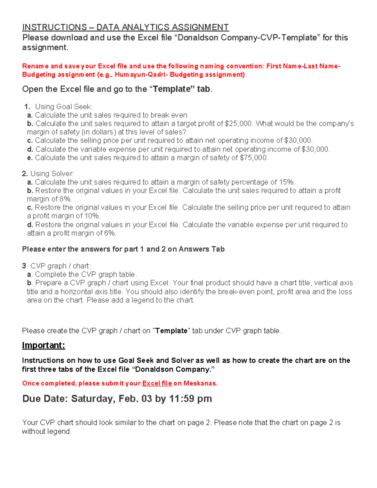 Instructions-Data analytics assignment- W-2024 - INSTRUCTIONS – DATA ANALYTICS ASSIGNMENT Please ...