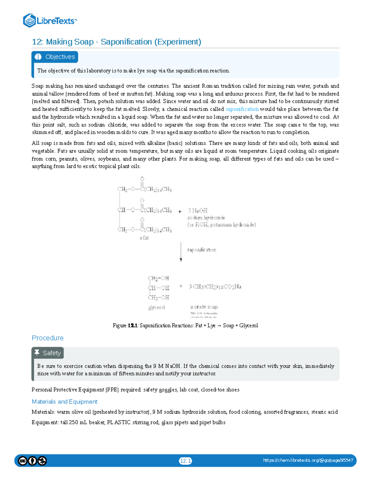12 Making Soap - Saponification (Experiment) - 12 chem.libretexts/@go ...