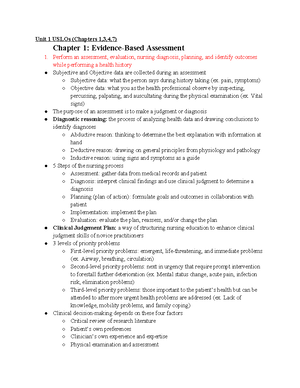 Health Assessment - Exam 1 - Health Assessment Exam 1 Chapter 1 ...