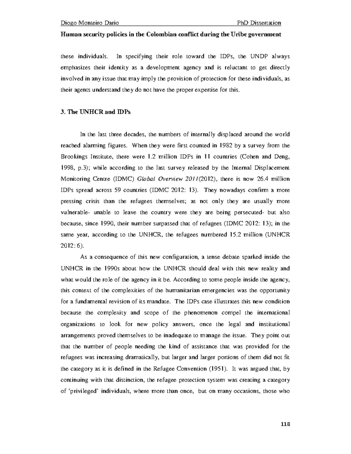 Human security policies in the colombian 28 - In specifying their role ...