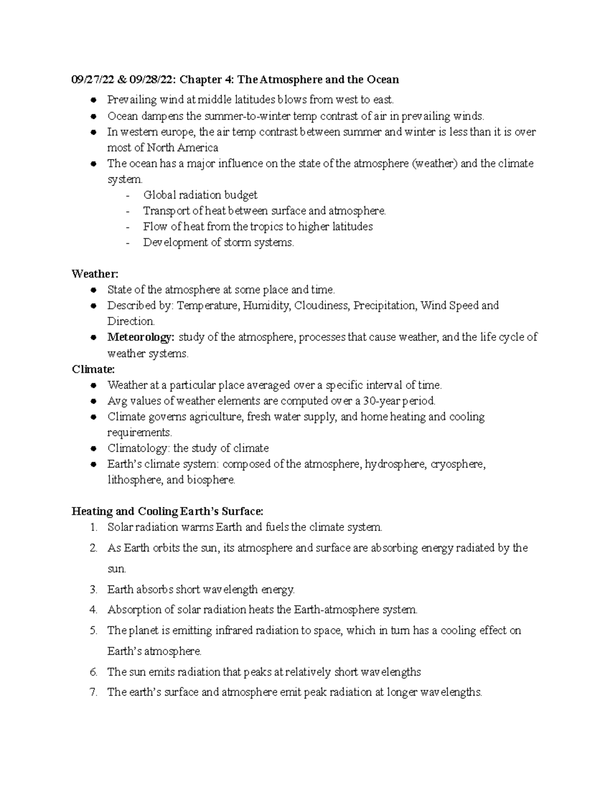 CH 4 ERS - Teacher: Lillian Hess - 09/27/22 & 09/28/22: Chapter 4: The ...