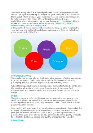 5P of marketingThe 5 P’s of Marketing – Product, Price, Promotion ...