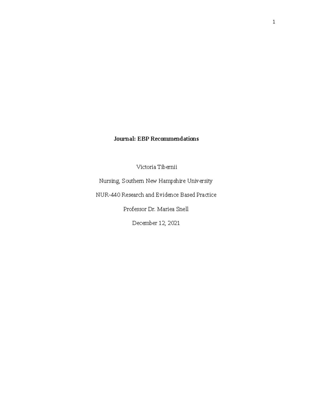 8-1 Journal Evidence Bases Practice and Research - Journal: EBP ...