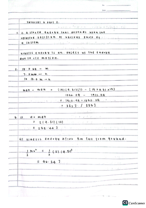 Chapter 5 PAST YEAR PHY110 - Physics - Studocu