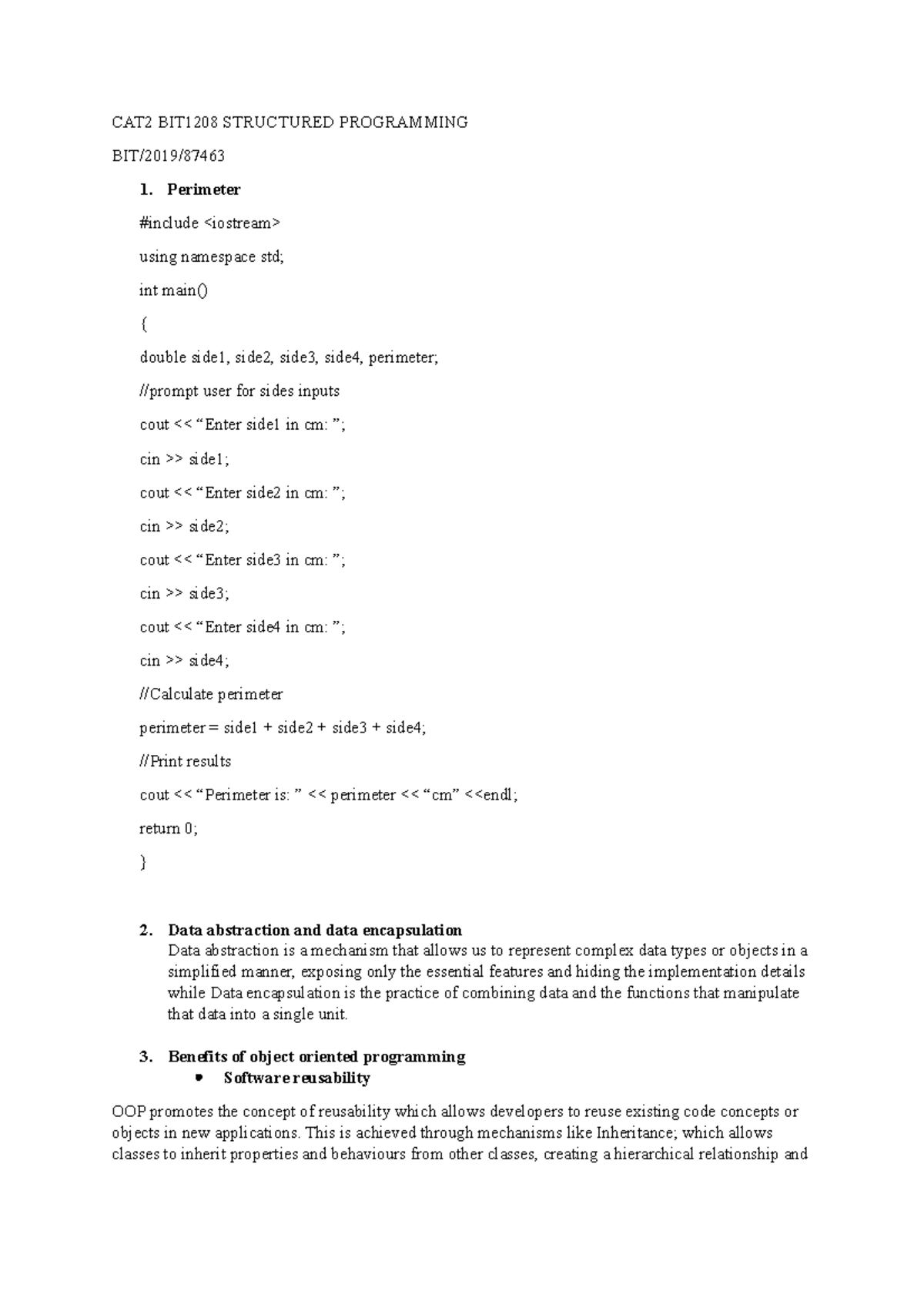Structure programming cat2 - CAT2 BIT1208 STRUCTURED PROGRAMMING BIT ...