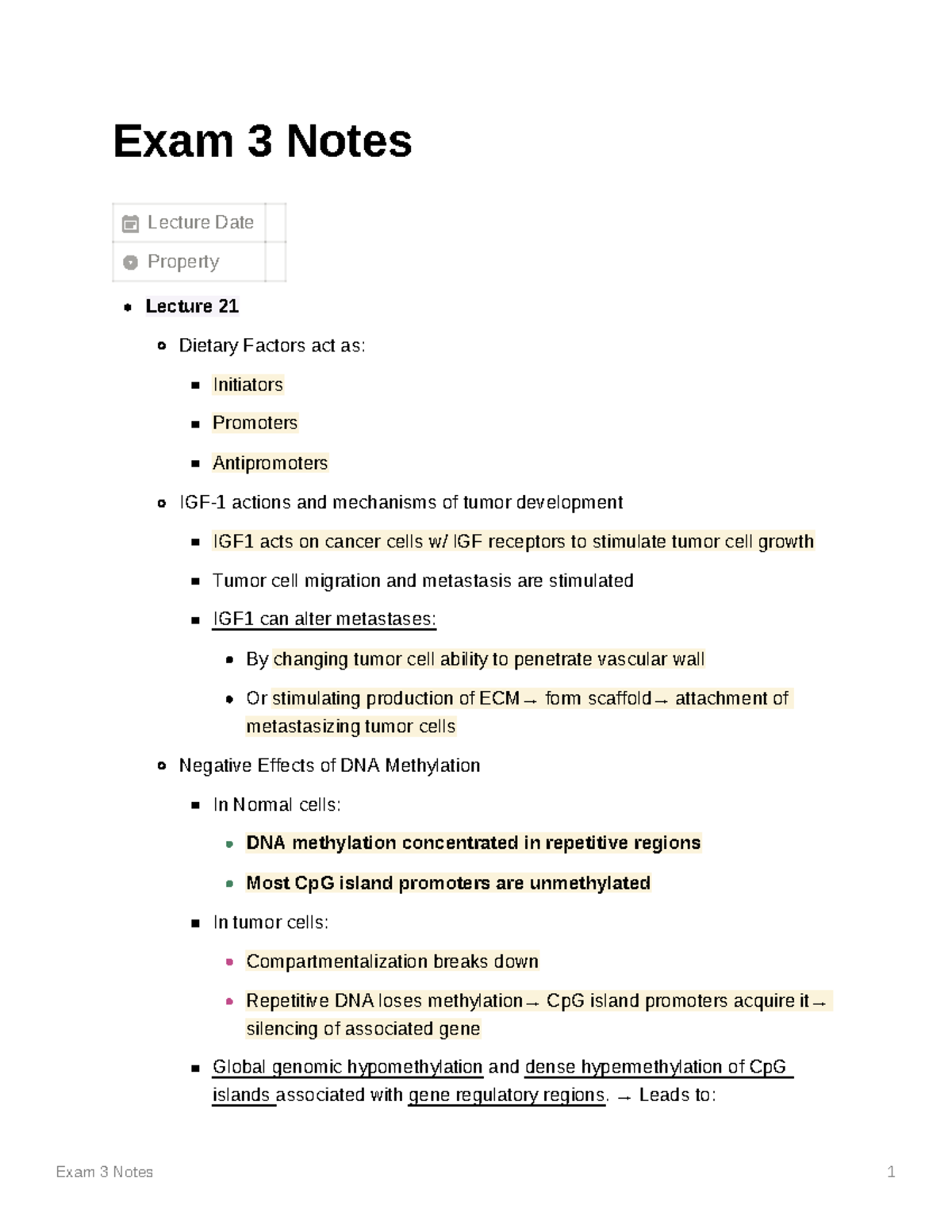 Exam 3 Notes - Material lecture content covered in Exam 3 for NTR 365 ...