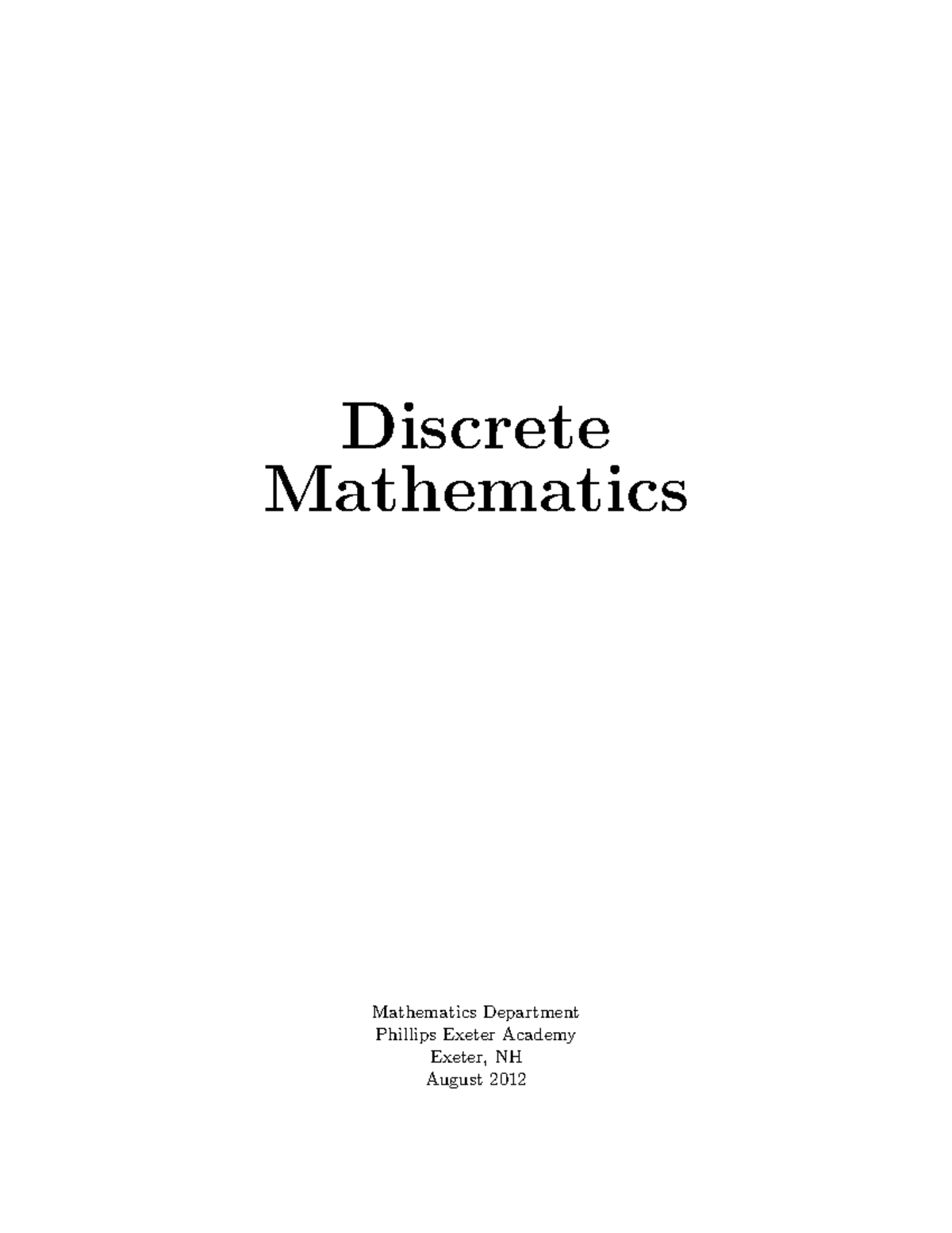 Discrete Math 2019 - math - Discrete Mathematics Mathematics Department ...