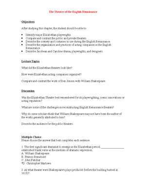 Theatre history course outline modern theater - Realism in modern ...