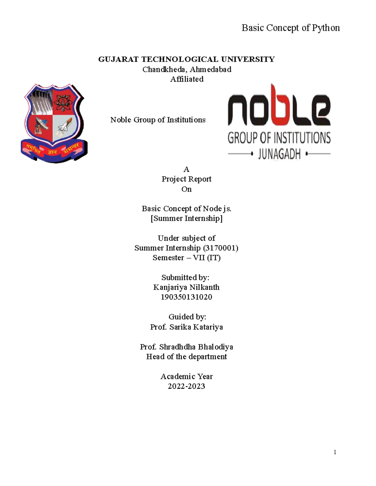 Shahil Chauhan - kj,nkjn - Basic Concept of Python 1 GUJARAT ...