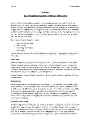 TMA 01 Part 1 v2 - Draft copy of TMA 1 - TMA 01 Part 1: page 1 of 1 ...