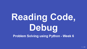 Course Overview and Python Review - Week 1 - Course Overview and Python ...