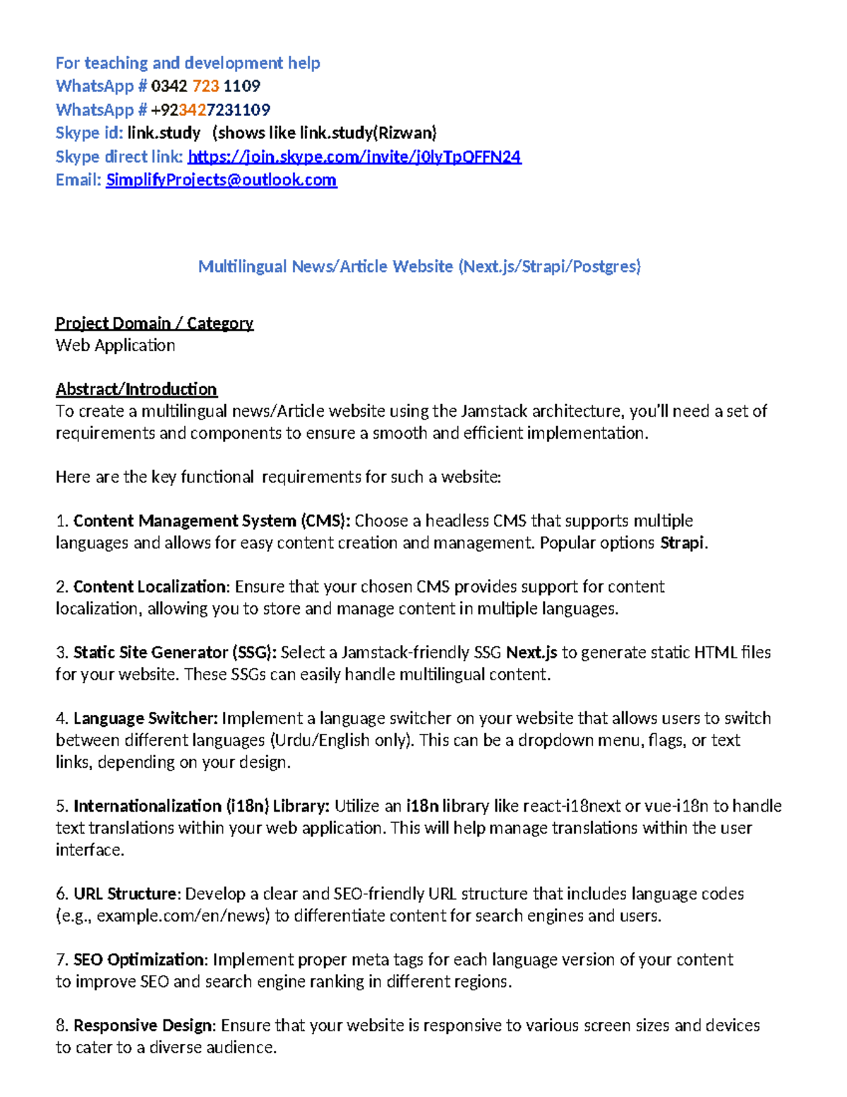 Multilingual News Article Website - For teaching and development help ...