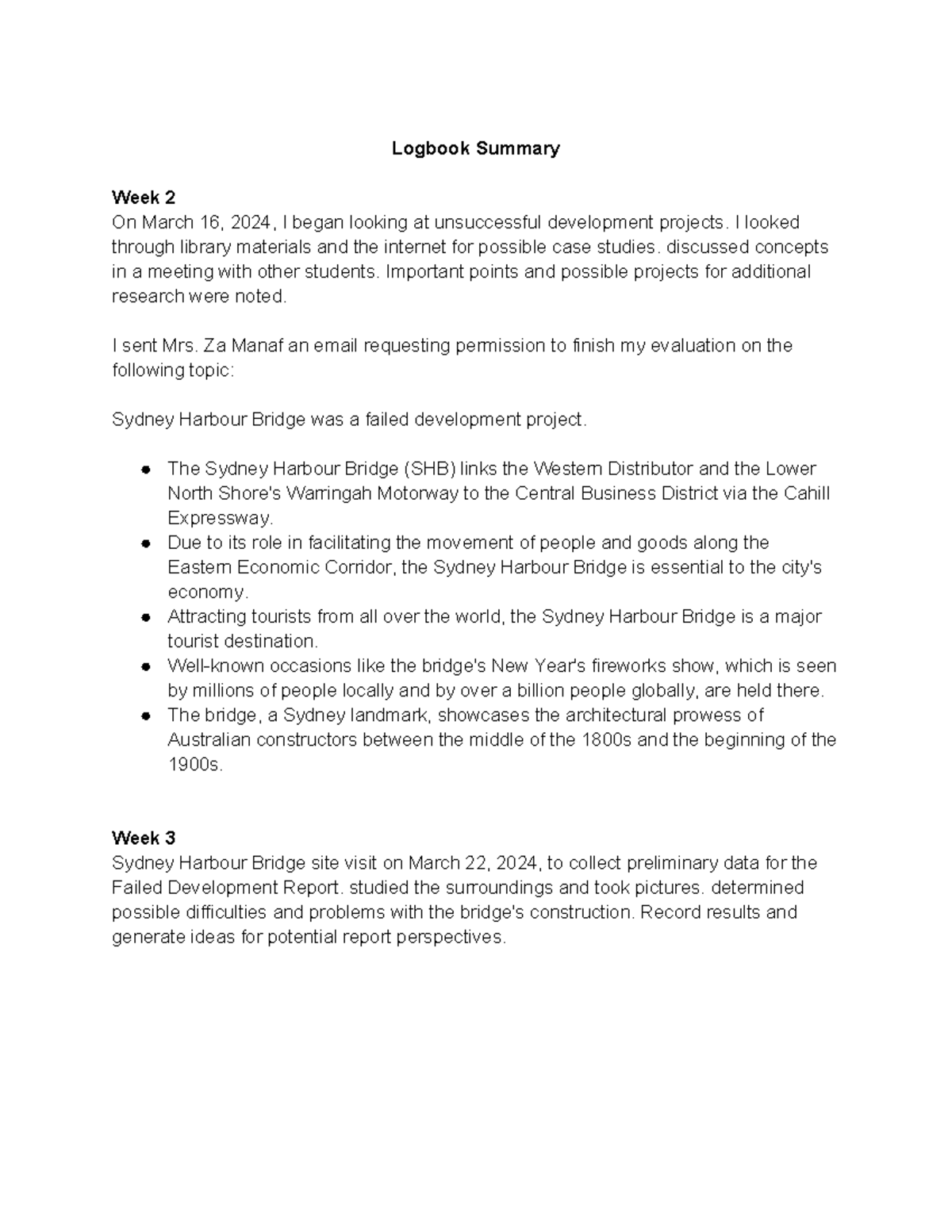 Logbook Summary - Logbook Summary Week 2 On March 16, 2024, I began ...