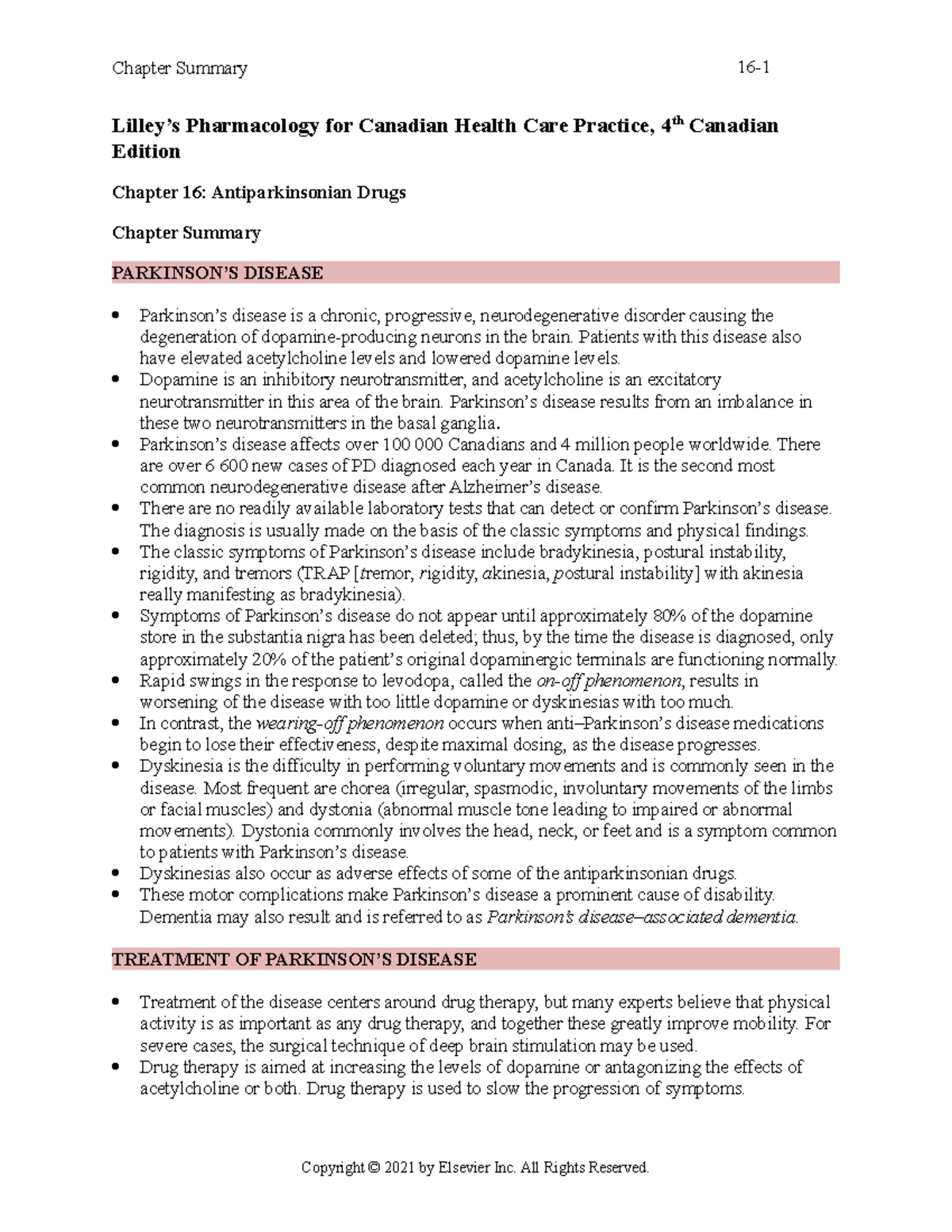 Chapter 016 - Lilley’s Pharmacology for Canadian Health Care Practice ...