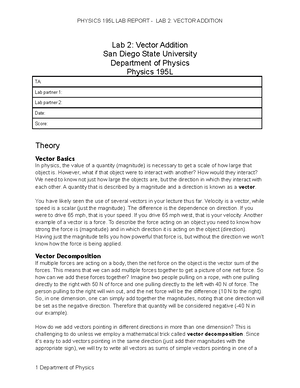 Lab 5 Newton's 2nd Law - Lab 5 Newton's 2nd Law - PHYSICS 182A/195L LAB ...