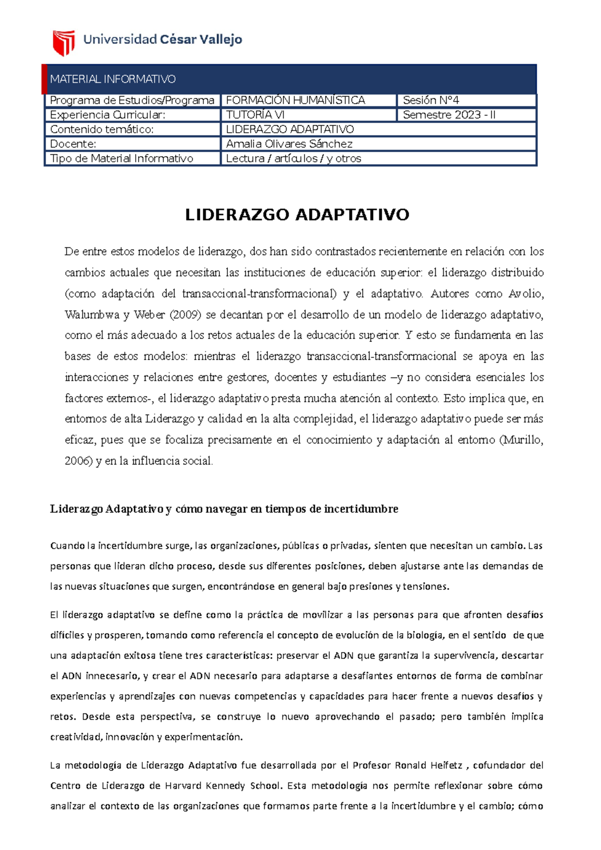 Material informativo sesión 04 - MATERIAL INFORMATIVO Programa de ...