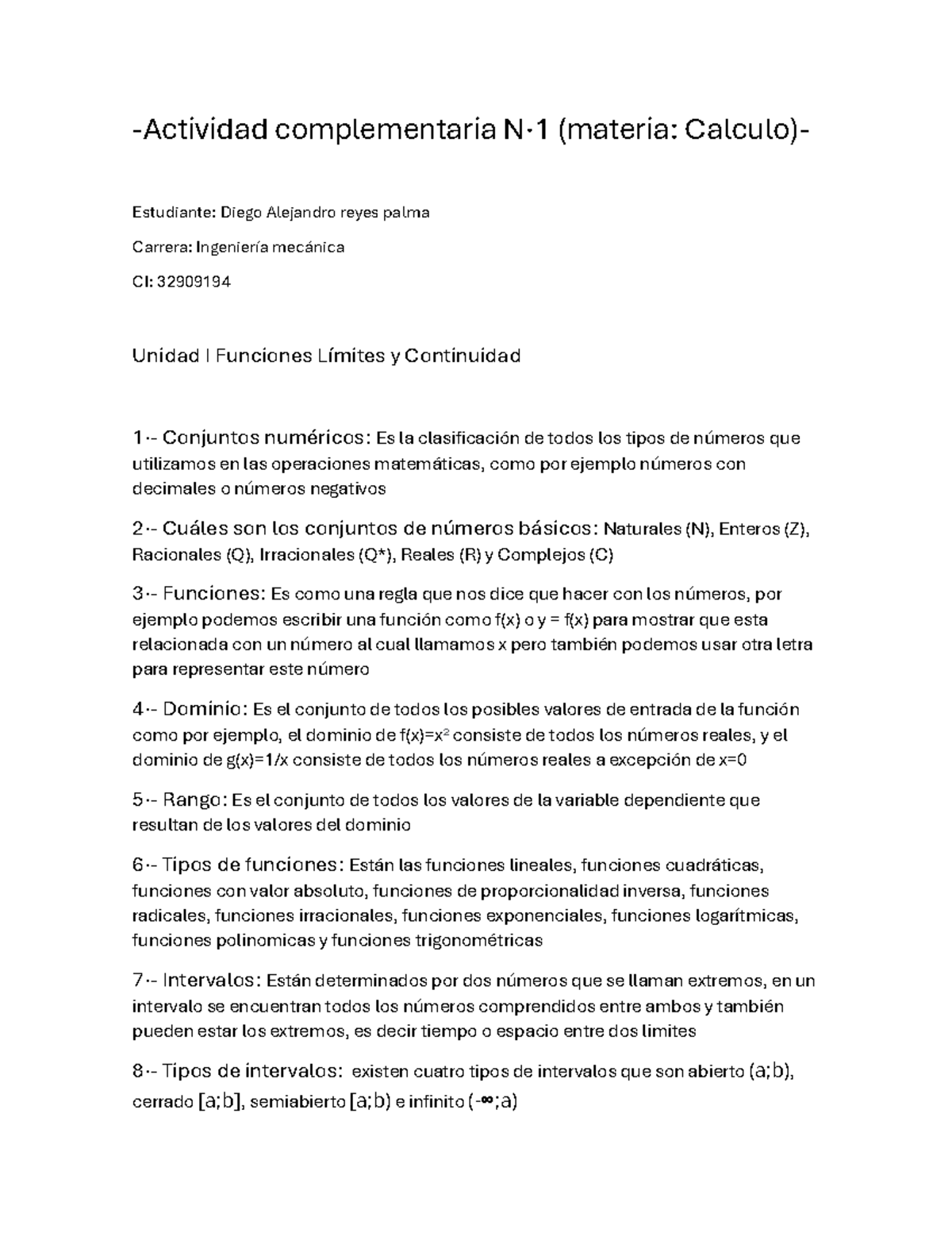 Actividad complementaria N 1· - Studocu