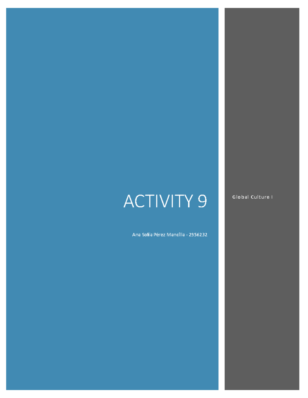 Activity 9 - Actividad 9 - ACTIVITY 9 Ana Sofía Pérez Mancilla ...