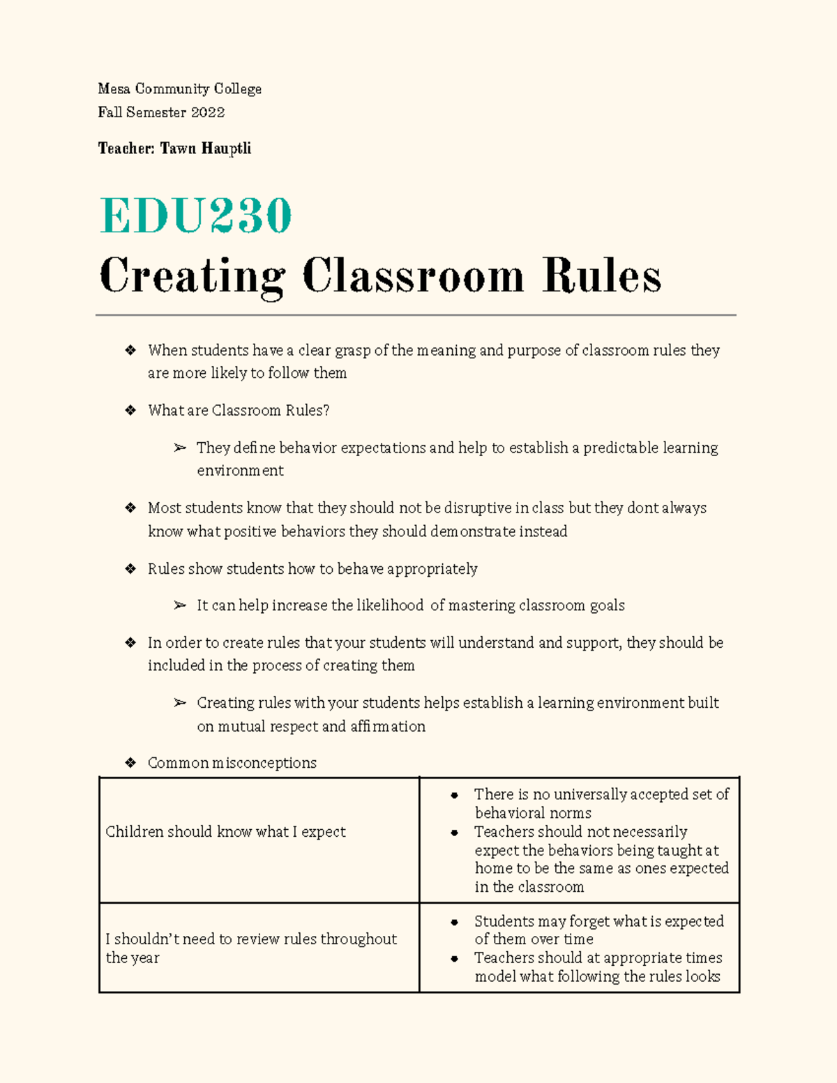 Inspire 4 - Notes corresponding with addressing creating classroom ...