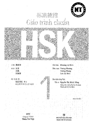 Đáp án bài tập HSK1 [hanka - Tài liệu tiếng Trung - Studocu