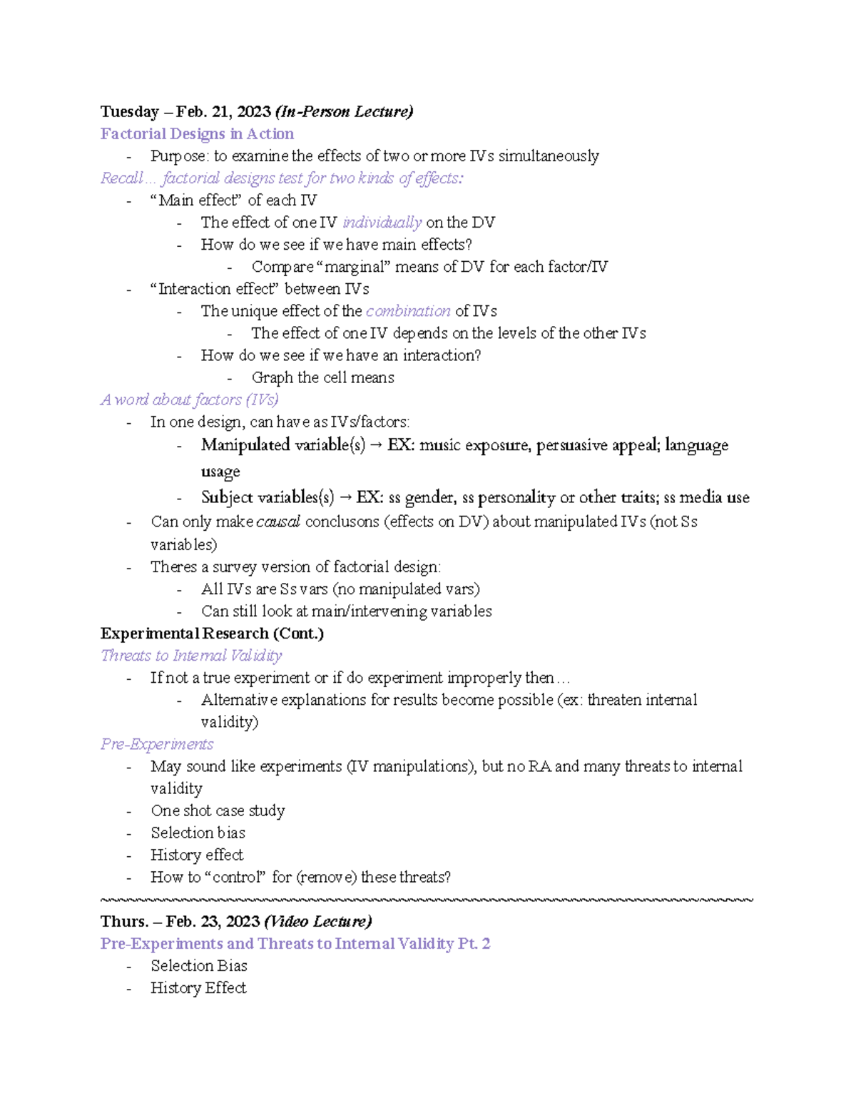 COMM88 Week 7 - COMM 88 Lecture Notes - Tuesday – Feb. 21, 2023 (In ...