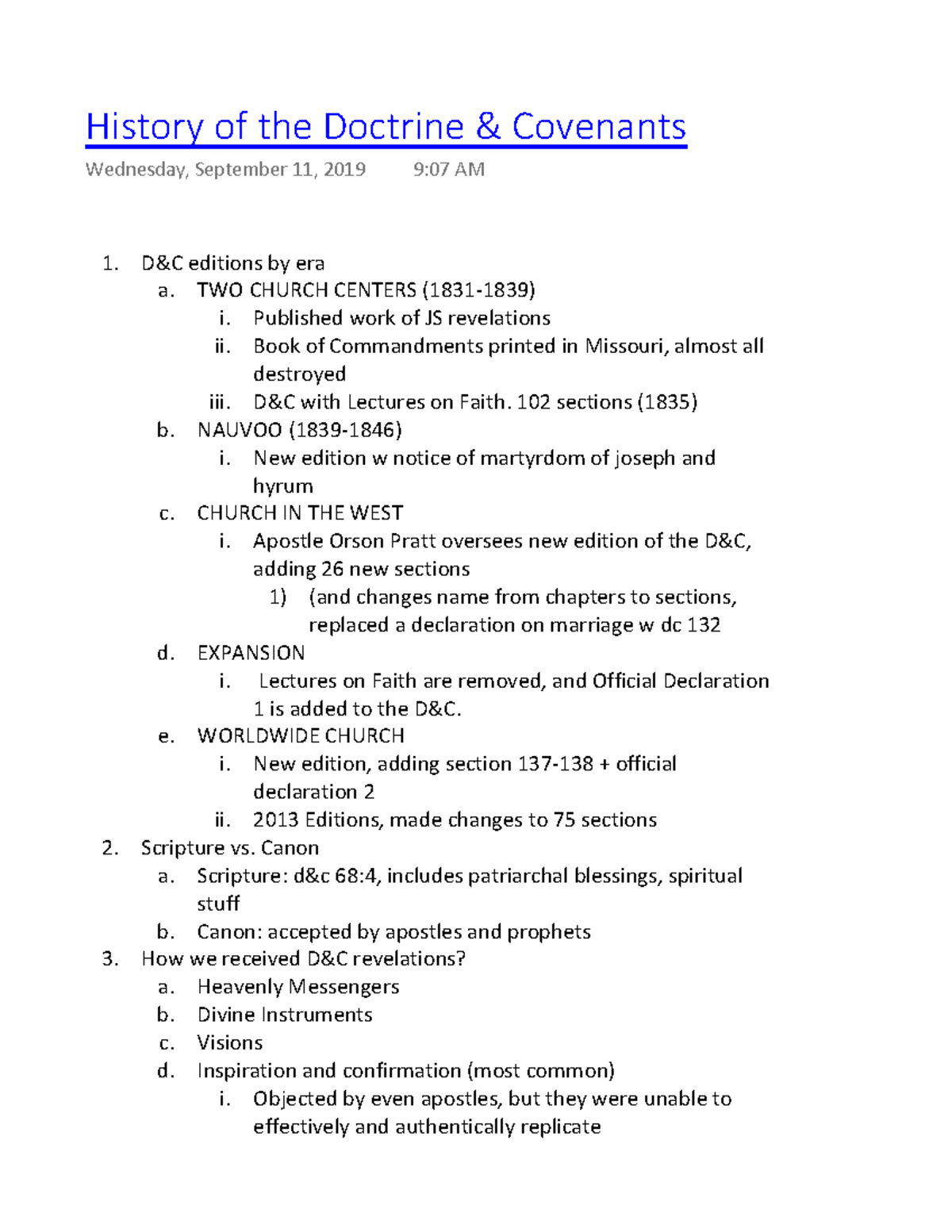 History of the Doctrine & Covenants - Warning: TT: undefined function: 32 D&C editionsby era ...