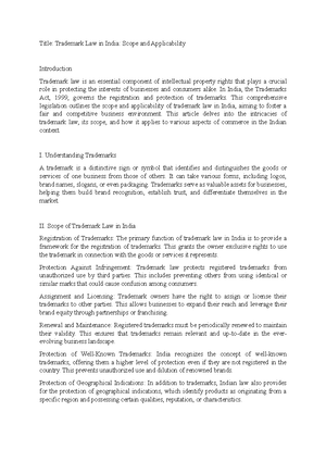 Procedure FOR Trademark Registration Application - PROCEDURE FOR ...