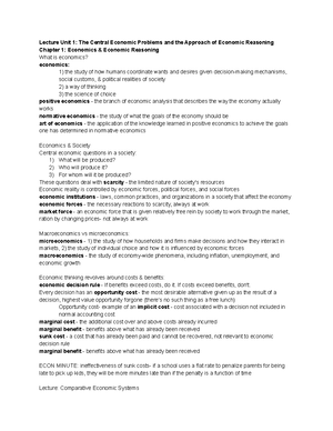 Econ Final Exam Study Guide - Units 1- 3 questions all economies have ...