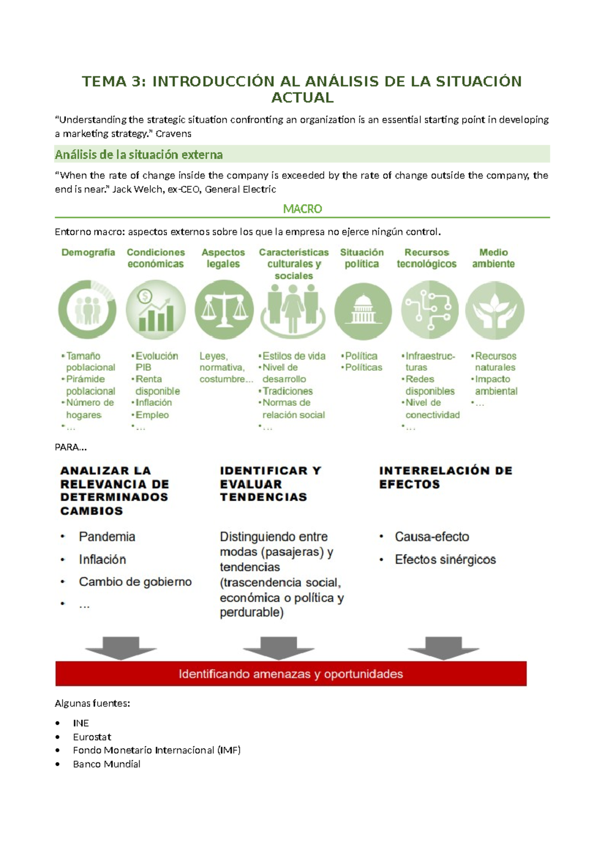 T3 Plan de Marketing - Tema 3 - TEMA 3: INTRODUCCIÓN AL ANÁLISIS DE LA SITUACIÓN ACTUAL - Studocu