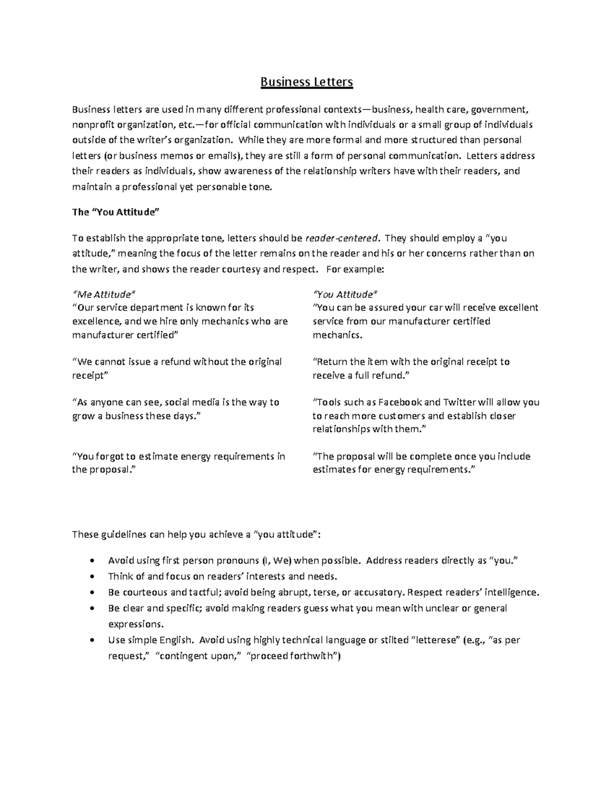 4 Business Letters Tips You Attitude Business Letters Business