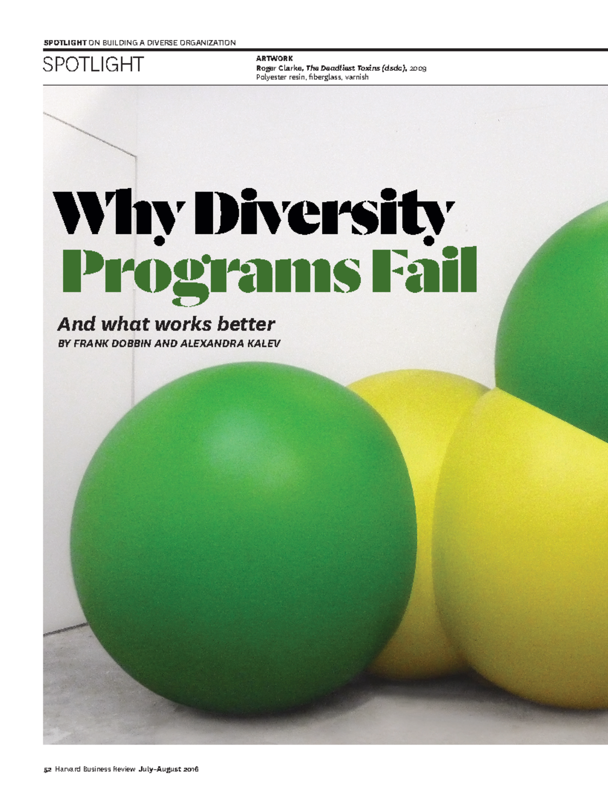 Why Diversity Programs Fail - Why Diversity Programs Fail And what ...