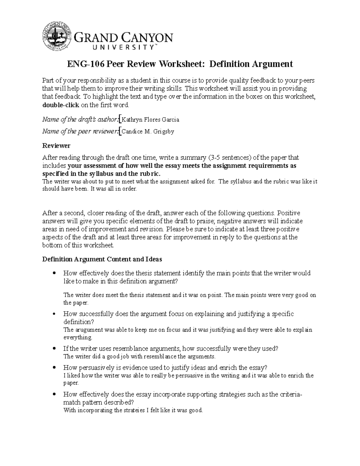 ENG106 Definition Peer Review Worksheet - ENG-106 Peer Review Worksheet ...