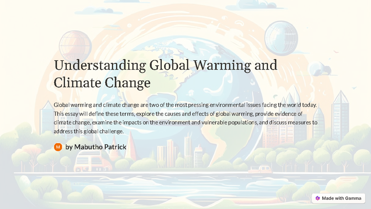 life sciences notes - Understanding Global Warming and Climate Change ...