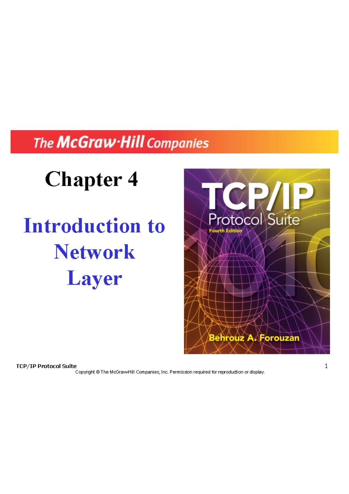 Mở Chap-04 Network Layer - TCP/IP Protocol Suite 1 Copyright © The ...