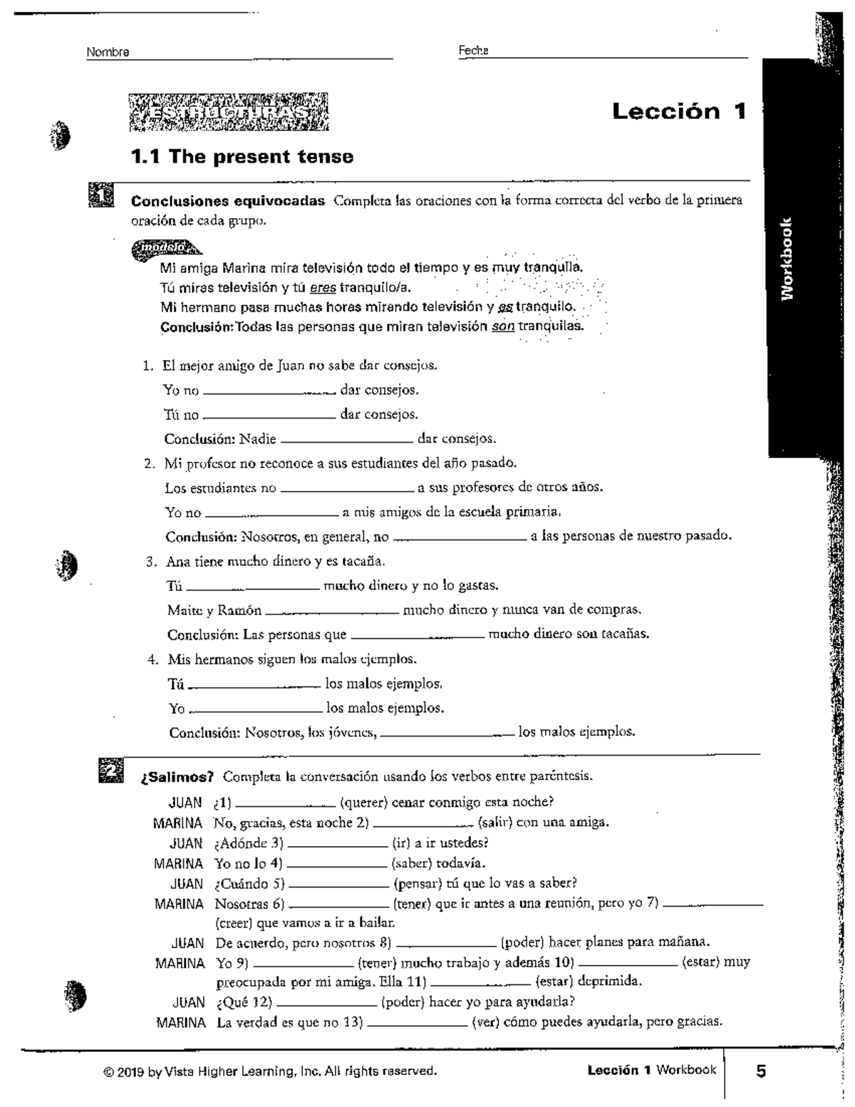 SPAN 101 - Mock exam - exam practice - Spanish 1Z06 - McMaster - Studocu