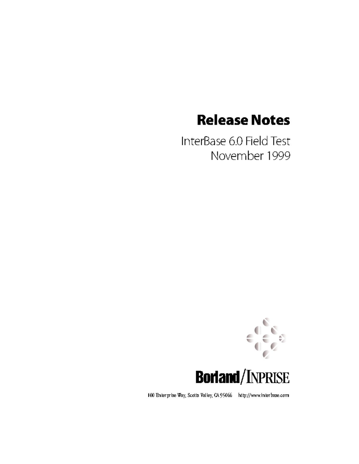 Release Notes - ddkmknnjn - Release Notes InterBase 6 Field Test ...
