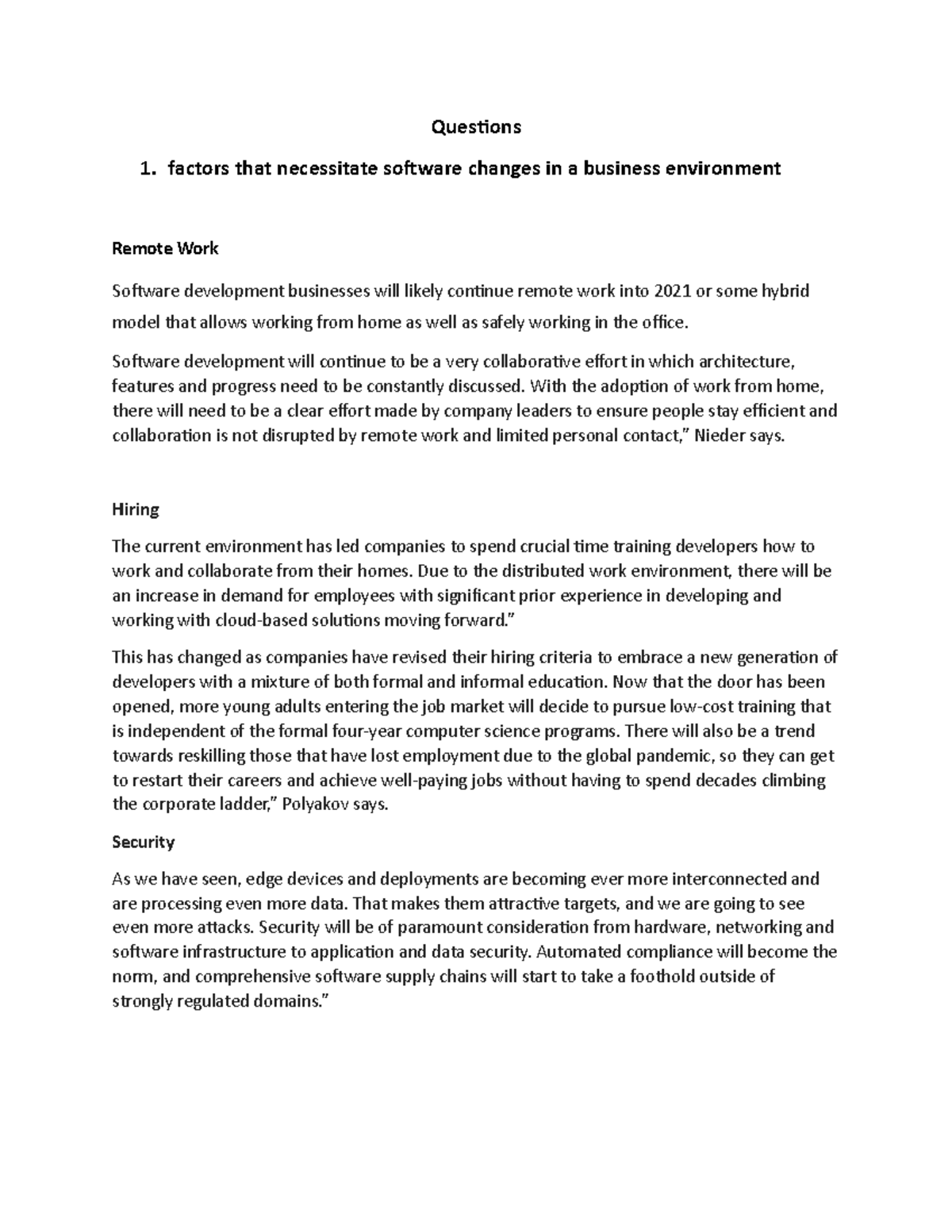 IT Questions - Technology has also increased the ease with which we can ...